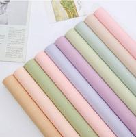 China Korean-style solid-color flower wrapping paper, waterproof first love bouquet, single-color thickened Ouya paper flower art wrapping paper material for sale