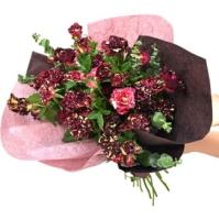 China Handmade Stone Pattern Ink Floating Dyeing Flower Packaging Paper for sale