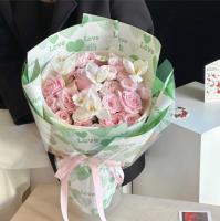 China Valentine's Day, love in the heart, Yuyin paper, flower bouquets, waterproof thickened packaging paper, flower art paper, flower shop packaging material for sale