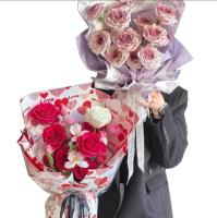 China Valentine's Day, love in the heart, Yuyin paper, flower bouquets, waterproof thickened packaging paper, flower art paper, flower shop packaging material for sale