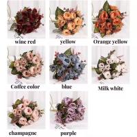 China Wholesale High Quality Natural-like Peony Clove Artificial Flower bunch Wedding Simulated Rose Flowers Plants for Decoration for sale