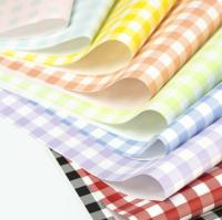 China Summer checkered flower wrapping paper, bouquet wrapping materials, flower shop waterproof checkered, Ouya paper flower art materials for sale