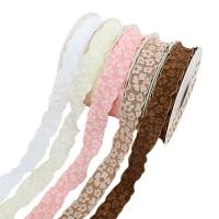 China 2.5cm Half Satin Half Yarn Packaging Ribbon Flower Bundle Birthday Cake Ribbon Handmade Butterfly Knot Ribbon for sale