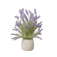China 42cm Factory Direct Sale Bonsai Plants Lavender for Indoor Decoration Housewarming Gift Artificial Flowers for sale