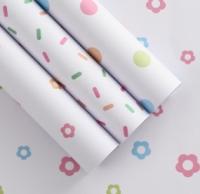 China Thickened cowhide, playful and colorful flower packaging paper for sale
