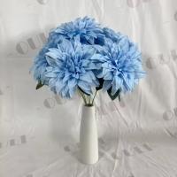 China Wholesale Artificial Wedding Decoration Silk 7 Heads Dahlia Bouquets Flower for sale