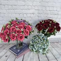 China Ice Heart Corner rose artificial flower wedding festival scene decoration for sale