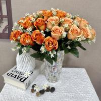 China Artificial rose decorations for Valentine's Day, wedding, and home flower arrangements for sale