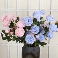 China The hotel living room is decorated with flower arrangements featuring artificial peonies for sale