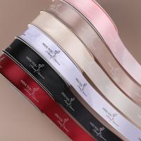 China 2.5 Literary Ribbon English Floral Art Bow Packaging Gift Cake Flower Decoration Bouquet DIY Wholesale for sale