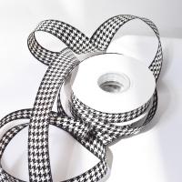 China Black and white honeycomb woven ribbon ribbon decoration ribbon bow floral bouquet flower tie packaging material discount for sale