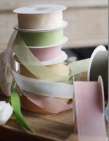 China 4cm solid color jelly snow gauze flower bouquet packaging ribbon floral packaging flower materials gift cake packaging ribbon for sale