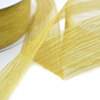 China 38mm wide Korean pleated organza handmade DIY ribbon butterfly bow hair clip accessories wholesale for sale