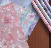 China High end Sicilian oil painting style flower wrapping paper for sale