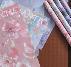 China High end Sicilian oil painting style flower wrapping paper for sale