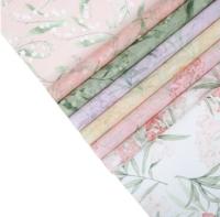 China Linglan non-woven fabric printed lining with high-end floral packaging paper for sale