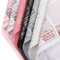 China Waterproof European style English flower wrapping paper for sale