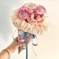 China diy Korean-style pearlescent pear paper rose bouquet, fresh flower wrapping paper, flower shop floral art lining packaging material for sale