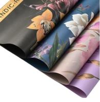 China Hot stamping Fauvism Flower Paper Flower Packaging Paper for sale