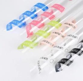 China Colorful minimalist glass paper flower packaging paper for sale