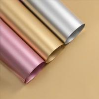 China Changyi wholesale double-sided solid color gilded paper, waterproof Ouya paper, flower bouquets, high-quality packaging paper, flower shop and floral art for sale