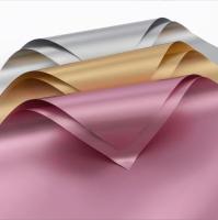 China Changyi wholesale double-sided solid color gilded paper, waterproof Ouya paper, flower bouquets, high-quality packaging paper, flower shop and floral art for sale