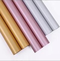 China Changyi wholesale double-sided solid color gilded paper, waterproof Ouya paper, flower bouquets, high-quality packaging paper, flower shop and floral art for sale
