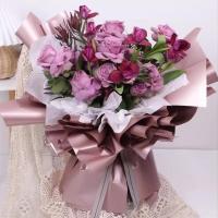 China Changyi wholesale double-sided solid color gilded paper, waterproof Ouya paper, flower bouquets, high-quality packaging paper, flower shop and floral art for sale