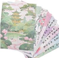 China Valentine's Day Ancient Style Oil Painting Lotus Underglaze Beauty Flower Packaging Paper for sale