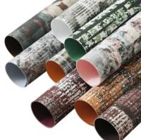China Waterproof antique copper retro quiet luxury floral paper flower packaging paper for sale