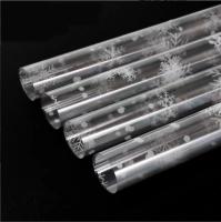 China Waterproof transparent snowflake cellophane flower wrapping paper, Christmas gift, Christmas Eve apple bouquet wrapping material for sale