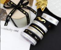 China Father's Day ribbons DIY accessories, decorative accessories, ribbon gift boxes, ribbons, flowers, cakes, baking packaging, ribbons for sale