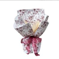 China Retro floral art wrapping paper, bouquet of fresh flowers, popular waterproof wrapping paper, floral materials, Valentine's Day single bag for sale