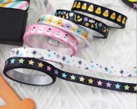 China 10mm New Product Halloween Scene Atmosphere Pumpkin Ghost Spider Candy Trick Maker Ribbon Atmosphere Decorative Ribbon for sale