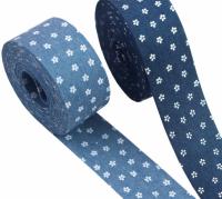 China Love/Five pointed Star/Small Flower Cowboy Pressing Strip Weaving Tape Handmade DIY Bow Hair Accessories Hairclip Material Ribbon for sale