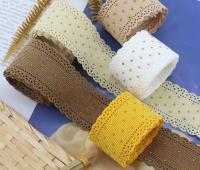 China 5 size corduroy lace hot stamping dot ribbon ribbon 38mm bow DIY handmade accessories candy packaging for sale