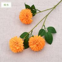 China Simulated Three Headed Ball Chrysanthemum Fake Flower Hydrangea Artificial Flower Table Tennis Chrysanthemum Wedding Home Decoration Simulated Hydrangea Bouquet for sale