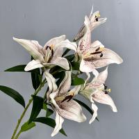 China European-style retro simulation gradient color touch lily bouquet, home decoration simulation flowers for sale