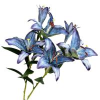 China European-style retro simulation gradient color touch lily bouquet, home decoration simulation flowers for sale