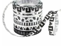 China Easter ribbon, black and white Easter wreath, bow decoration ribbon, Easter egg basket, gift packaging ribbon for sale