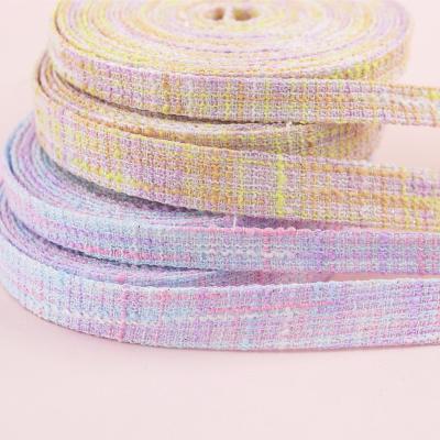 China Xiaoxiang Wind Pressure Cloth Strip Ribbon DIY Pressing Strip Handmade Bow Hair Accessories Hairclip Clothing Accessories Cloth Ribbon for sale