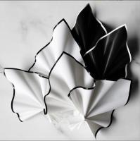 China Black and white border flower wrapping paper, bouquet, Korean vegetarian paper, waterproof wrapping paper material, floral art, flower basket, chrysanthemum for sale