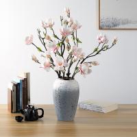 China Magnolia artificial flowers, magnolia fake flowers, new Chinese-style living room ornaments for the entrance hall, dining table decoration for sale