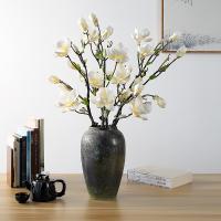 China Magnolia artificial flowers, magnolia fake flowers, new Chinese-style living room ornaments for the entrance hall, dining table decoration for sale