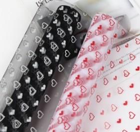 China Valentine's Day gift wrapping flower gauze net sweet love gauze flower wrapping paper for sale