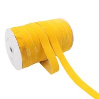 China Various widths of flocking tape in stock, big red velvet tape with customizable dyeing color for sale