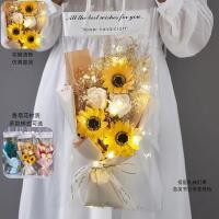China Valentine's Day Gift Creative Handheld Soap Rose Bundle Sunflower Finished Product Women's Day Creative Gift Wholesale of products for sale