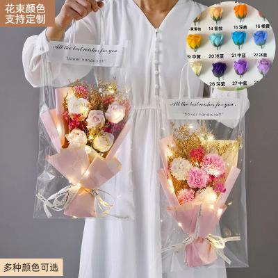 China Valentine's Day Gift Creative Handheld Soap Rose Bundle Sunflower Finished Product Women's Day Creative Gift Wholesale of products for sale
