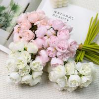 China 27 artificial lotus flowers, wedding hall hand-held bouquets, fresh and simple home decoration photography props for sale