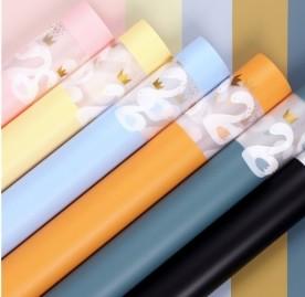 China Waterproof jelly film matte paper Swan Princess Norsha paper flower packaging paper for sale